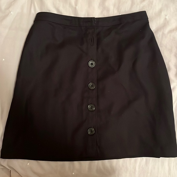 Abercrombie & Fitch | Skirts | Abercrombie Black Button Down Skirt | Poshmark